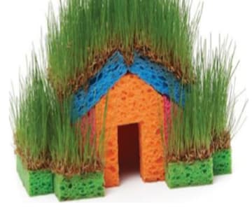 Mini Grass Houses for Kids - Outdoors with the Bailies